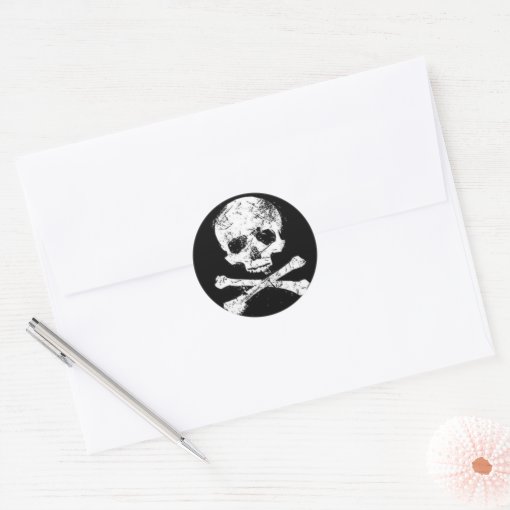 skulls classic round sticker | Zazzle