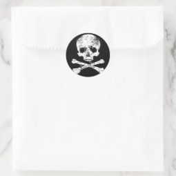 skulls classic round sticker | Zazzle