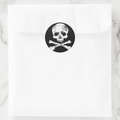 Skulls Classic Round Sticker Zazzle