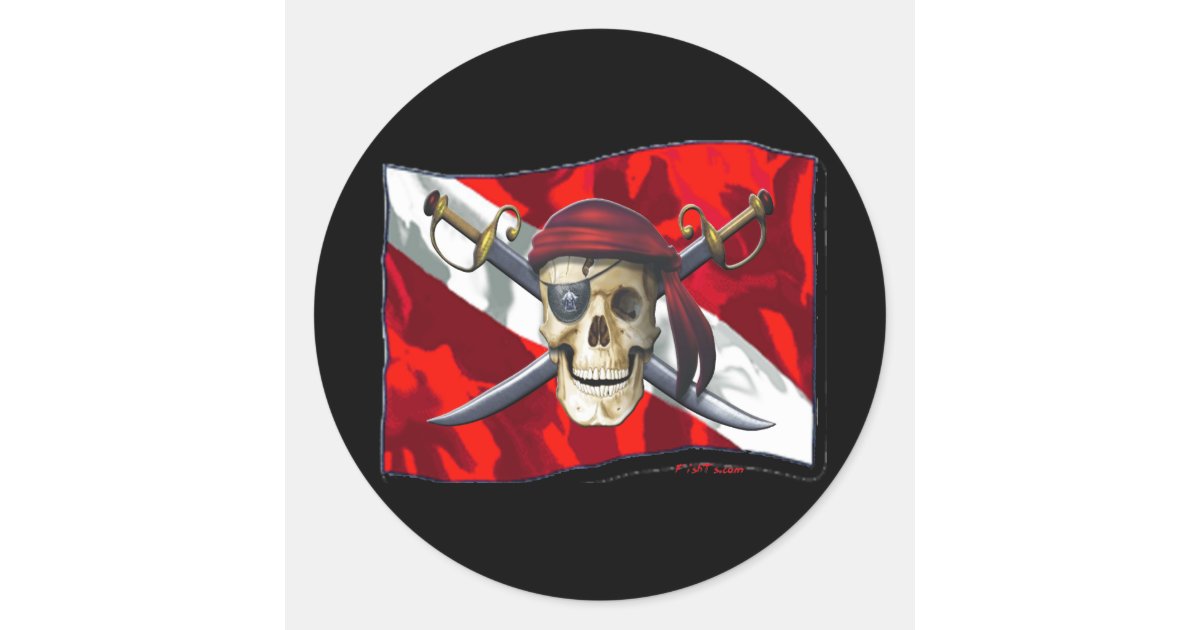Skulls Collection by DiversDen Classic Round Sticker | Zazzle