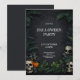 Skulls Halloween party with dark background Invitation | Zazzle