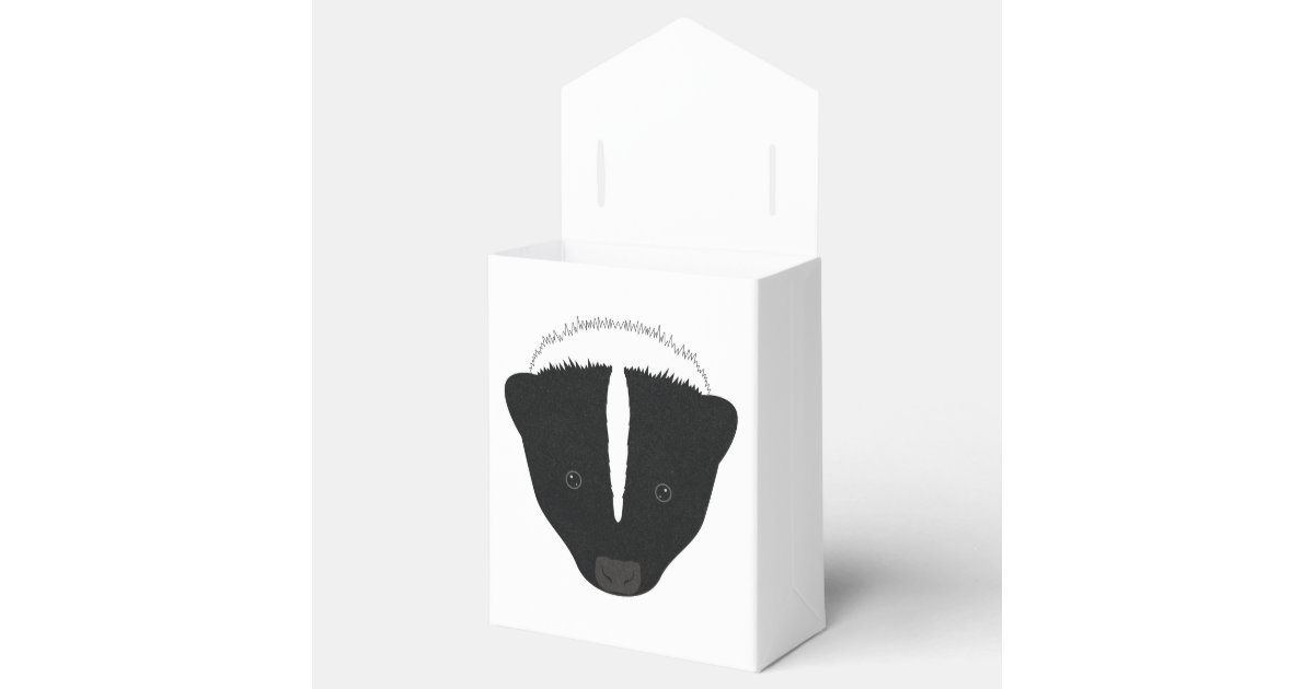Skunk Face Favor Boxes | Zazzle