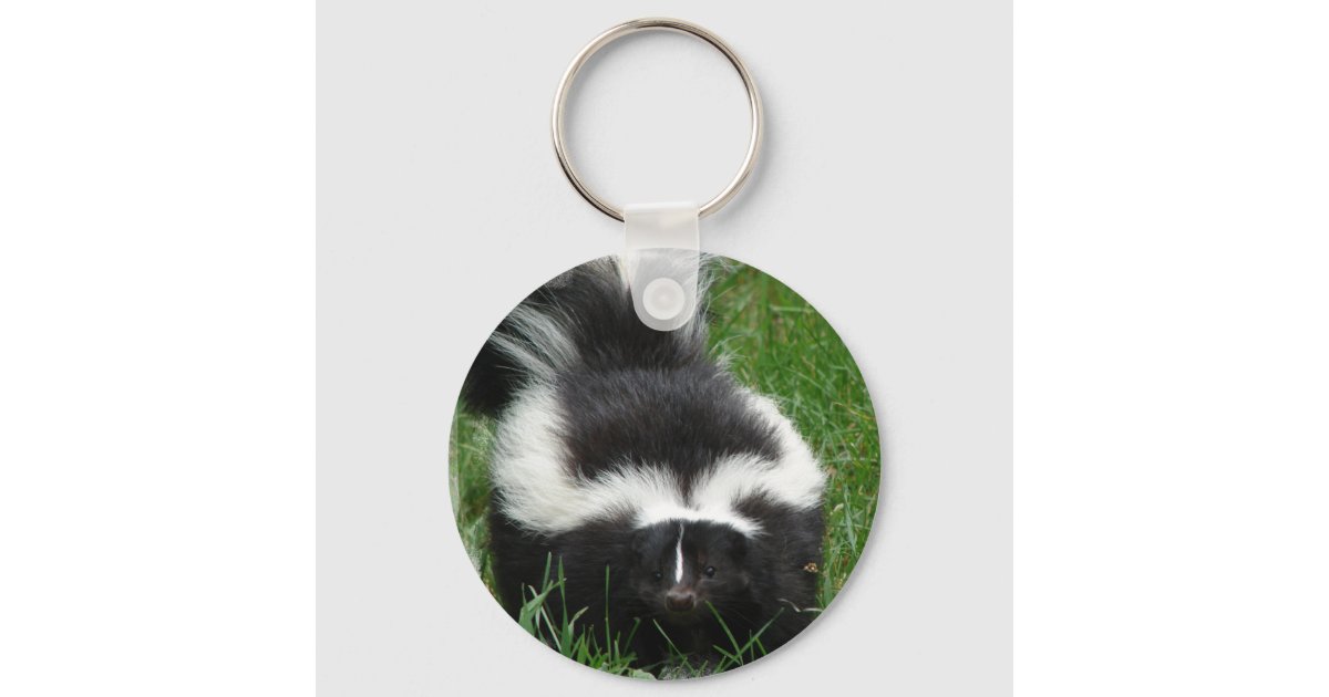 Skunk Keychain | Zazzle