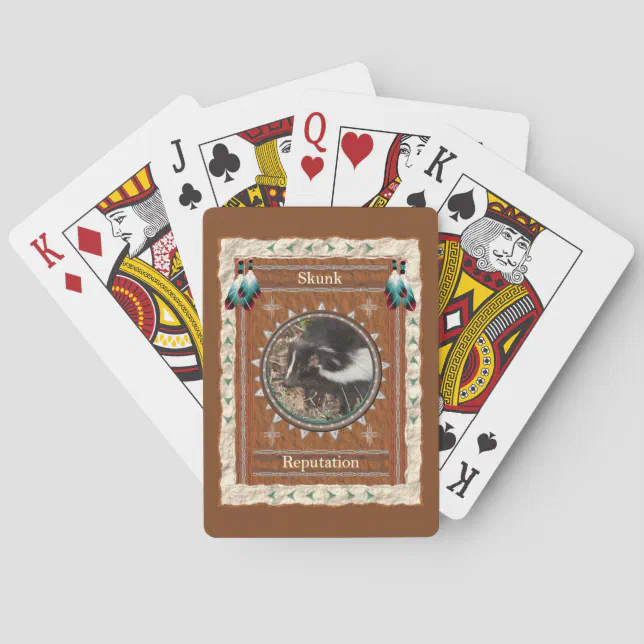 Skunk -Reputation- Classic Playing Cards | Zazzle