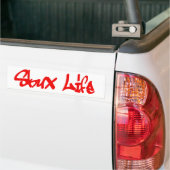 Skux Life: Red Graffiti Logo Design Bumper Sticker | Zazzle