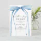 Sky-Blue Bow She's Tying the Knot Bridal Shower Invitation | Zazzle