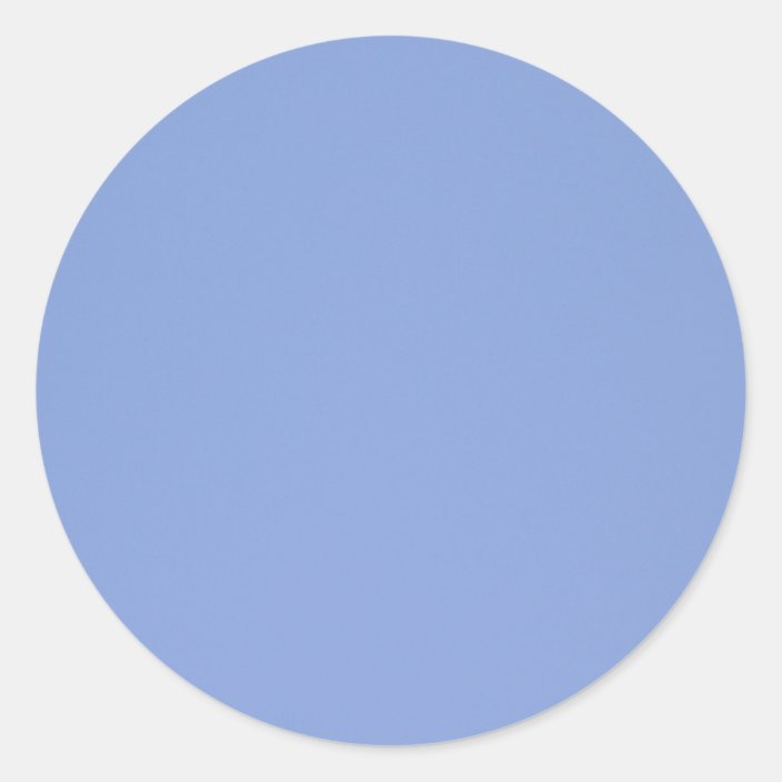 Sky Blue Color Circle Classic Round Sticker | Zazzle.com