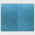 Sky blue glitter wrapping paper | Zazzle