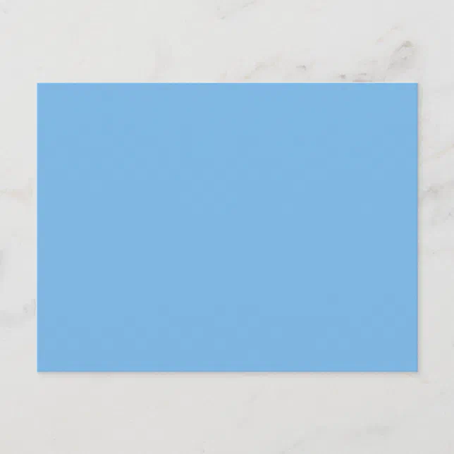 Sky Blue Template Postcard | Zazzle