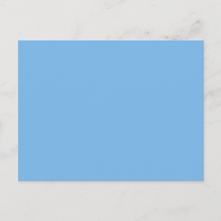 Sky Blue Template Postcard | Zazzle