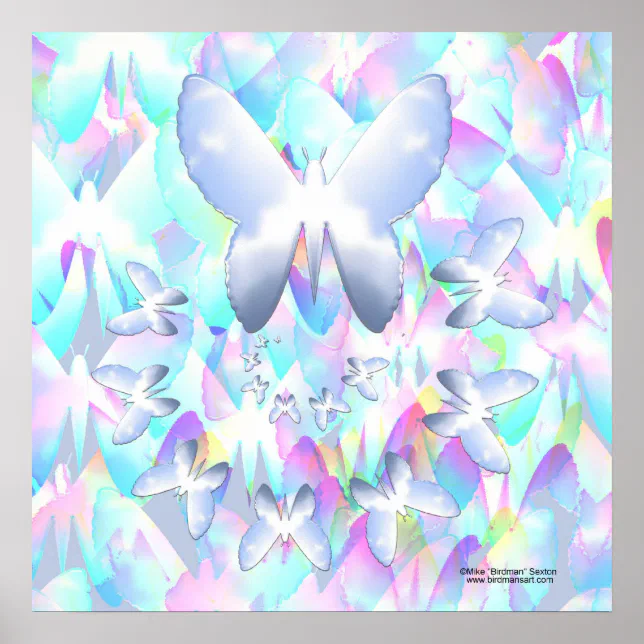 Sky Butterfly Poster | Zazzle