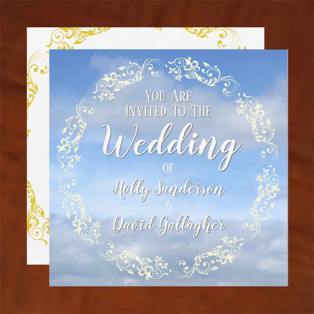Sky & Clouds Design Invitation | Zazzle