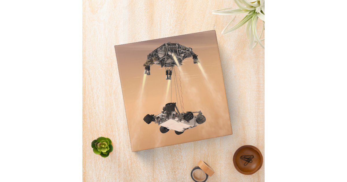 Sky Crane Maneuver During Curiosity's Mars Descent 3 Ring Binder | Zazzle Sky Crane Maneuver During Curiosity's Mars Descent 3 Ring Binder | Zazzle