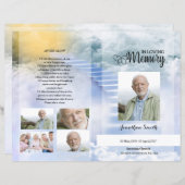 sky Funeral Program template | Zazzle