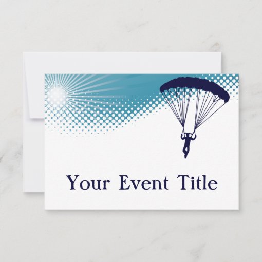 sky high skydiver invitation | Zazzle