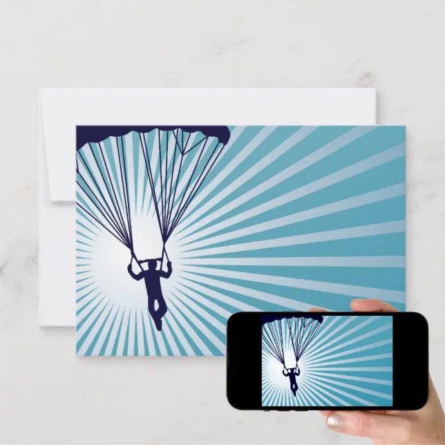 sky high skydiver invitation | Zazzle