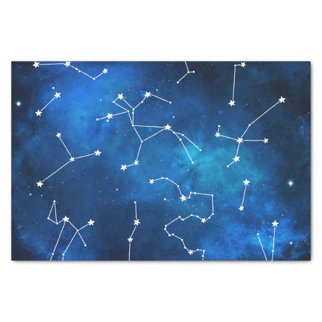Sky Map Constellation Astronomy Lover Tissue Paper | Zazzle
