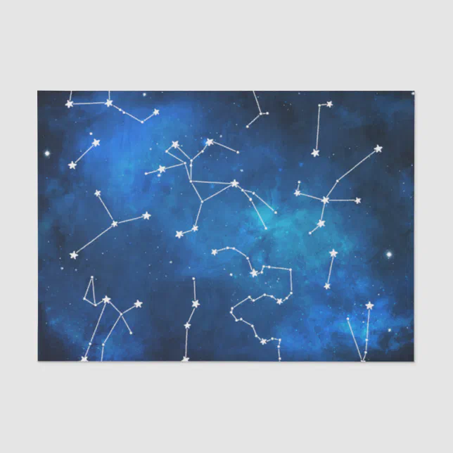 Sky Map Constellation Astronomy Lover Tissue Paper | Zazzle