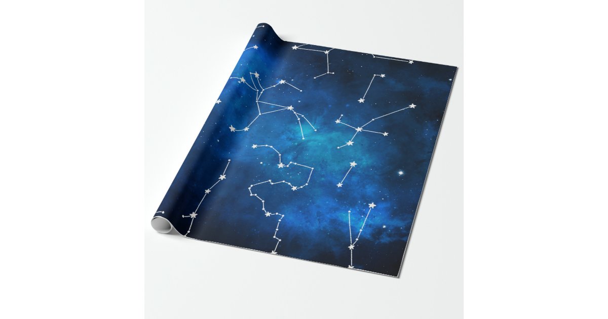 Sky Map Constellation Astronomy Lover Wrapping Paper | Zazzle