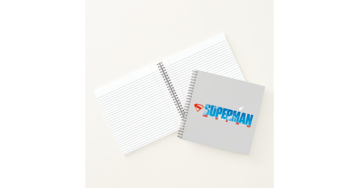 Skybound Superman Silhouette Notebook | Zazzle