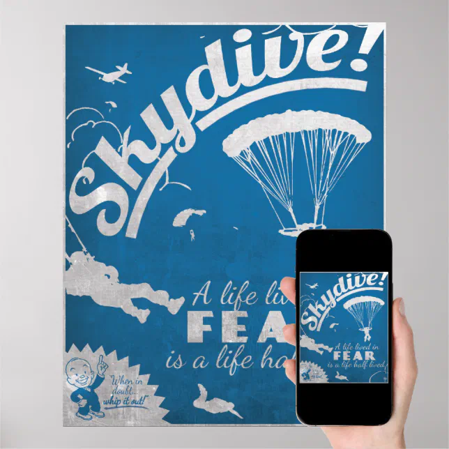 Skydive! Poster | Zazzle