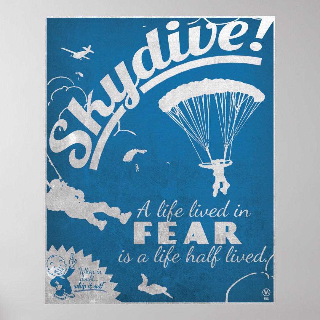 Skydive! Poster | Zazzle