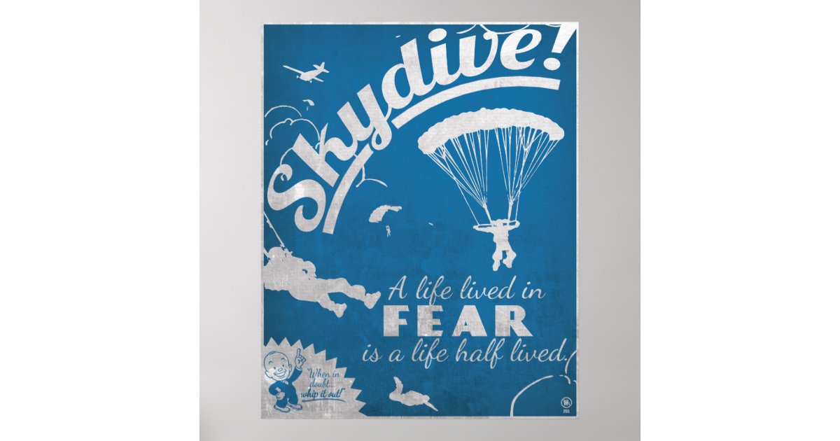 Skydive! Poster | Zazzle