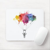 Skydiver, Parachute. Skydiving Sport. Parachuting Mouse Pad | Zazzle