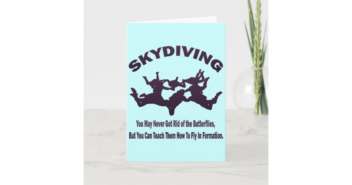 SKYDIVING CARD | Zazzle
