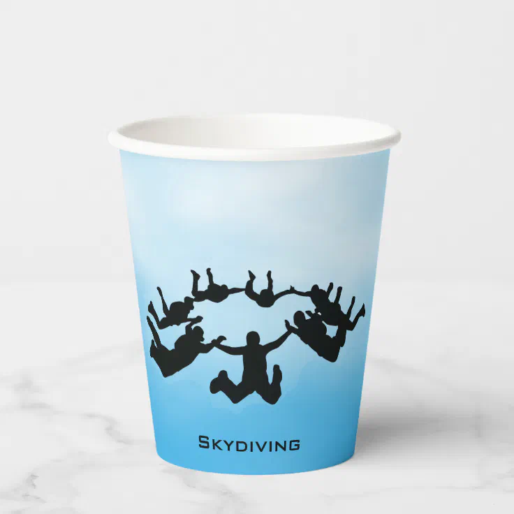 Skydiving Design Paper Cup | Zazzle
