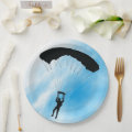 Skydiving Design Paper Party Plate | Zazzle