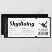 Skydiving Gift Ticket Voucher Certificate | Zazzle