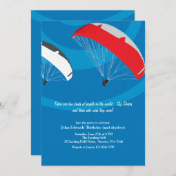 Skydiving Invitation | Zazzle