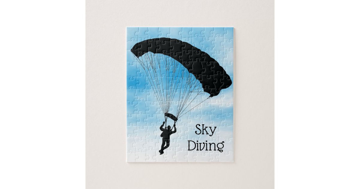 Skydiving Parachuting Design Jigsaw Puzzle | Zazzle