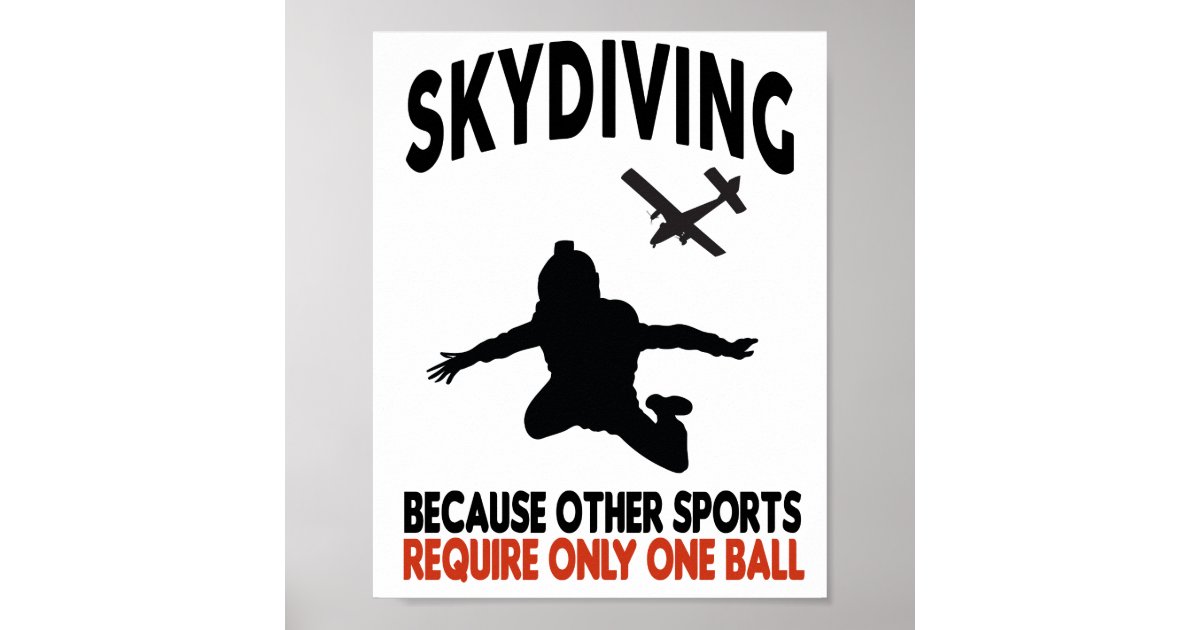Skydiving poster | Zazzle