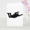 skydiving skydiver icon card | Zazzle