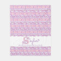 Skylar custom name meaning letter s monogram fleece blanket | Zazzle