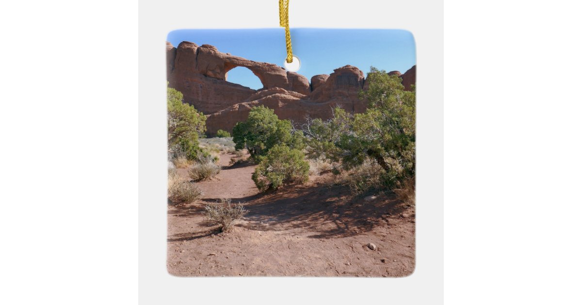Skyline Arch at Arches National Park Ceramic Ornament | Zazzle