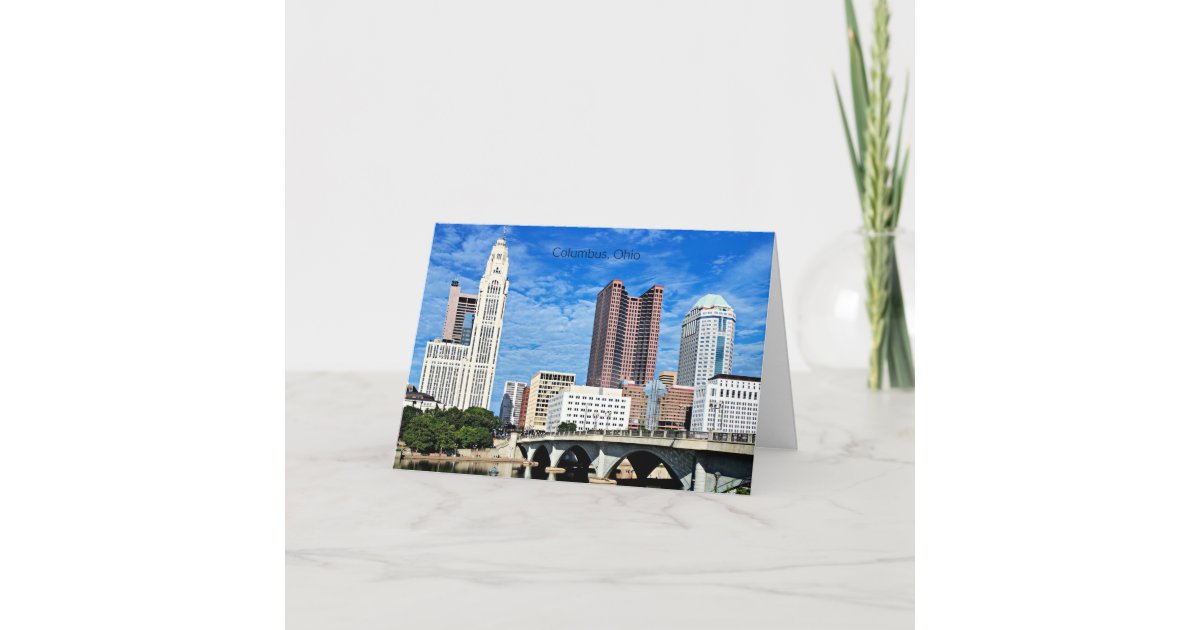 Skyline of Columbus, Ohio Card | Zazzle