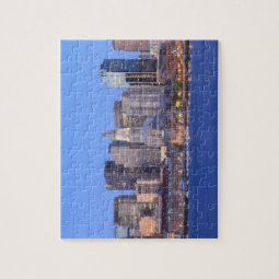 Skyline of downtown Boston from inner Boston Jigsaw Puzzle | Zazzle