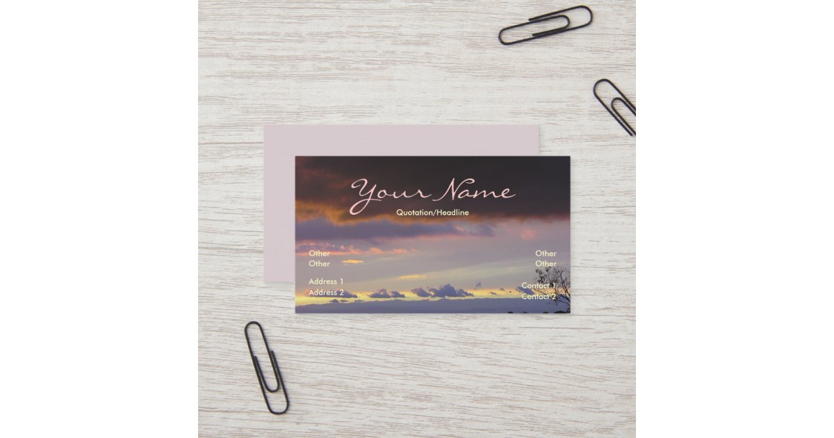 Skyscape Fantasy Business Card | Zazzle