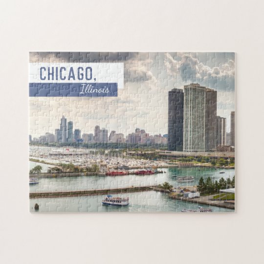 Skyscrapers of Chicago Jigsaw Puzzle | Zazzle.com