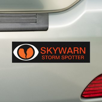 SKYWARN Storm Spotter Bumper Sticker | Zazzle