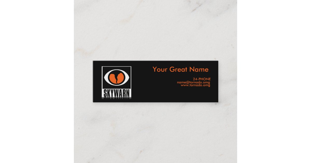 SKYWARN Storm Spotter Small Business Card | Zazzle