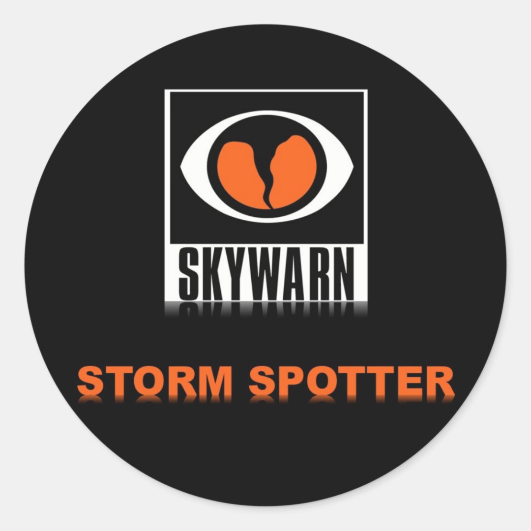 SKYWARN Storm Spotter Stickers | Zazzle