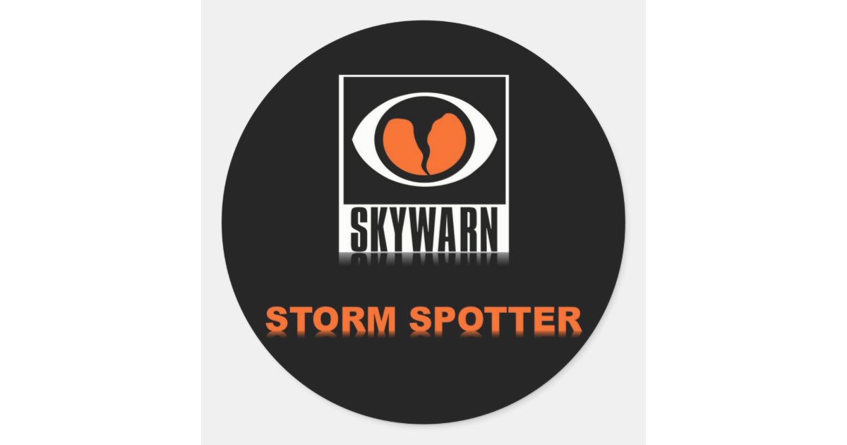 SKYWARN Storm Spotter Stickers | Zazzle