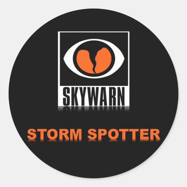 SKYWARN Storm Spotter Stickers | Zazzle