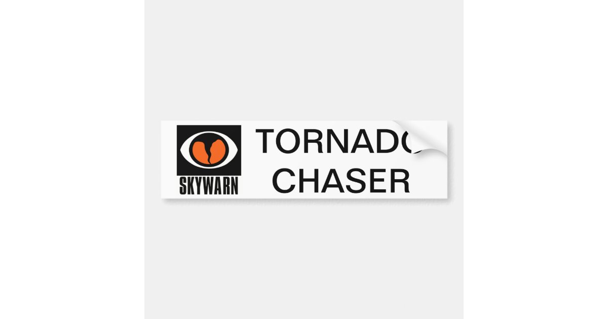 SKYWARN Tornado Chaser Bumper Sticker | Zazzle