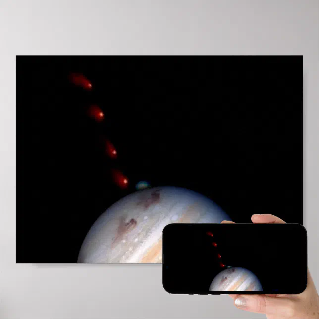 SL9 impacting Jupiter Poster | Zazzle