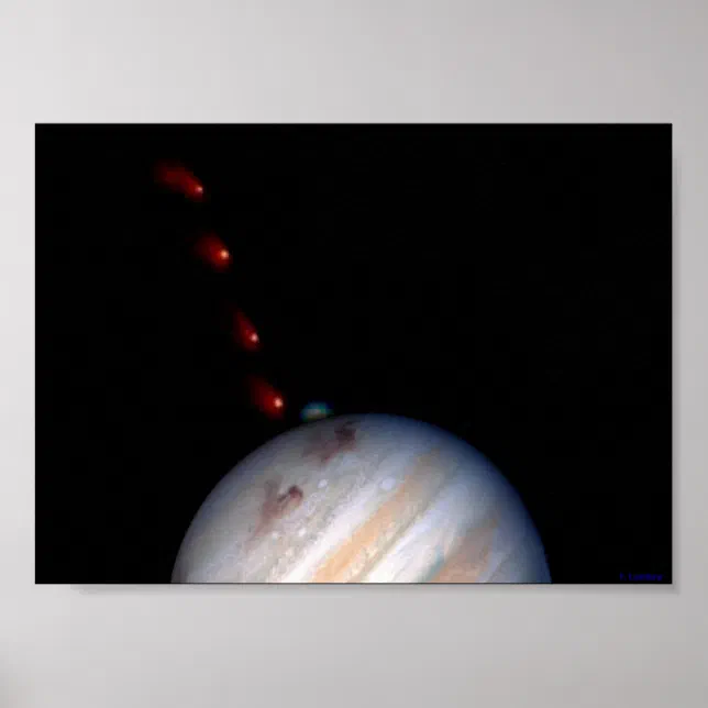 SL9 impacting Jupiter Poster | Zazzle